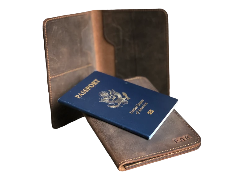 Personalized Leather Passport Cover | Prinwork