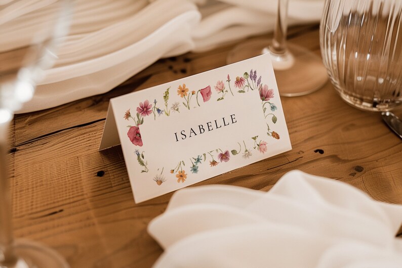 Customizable Wedding Name Card | Prinwork