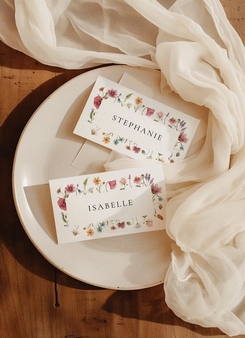 Customizable Wedding Name Card | Prinwork
